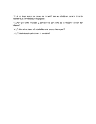 Preguntas sobre la película | DOCX