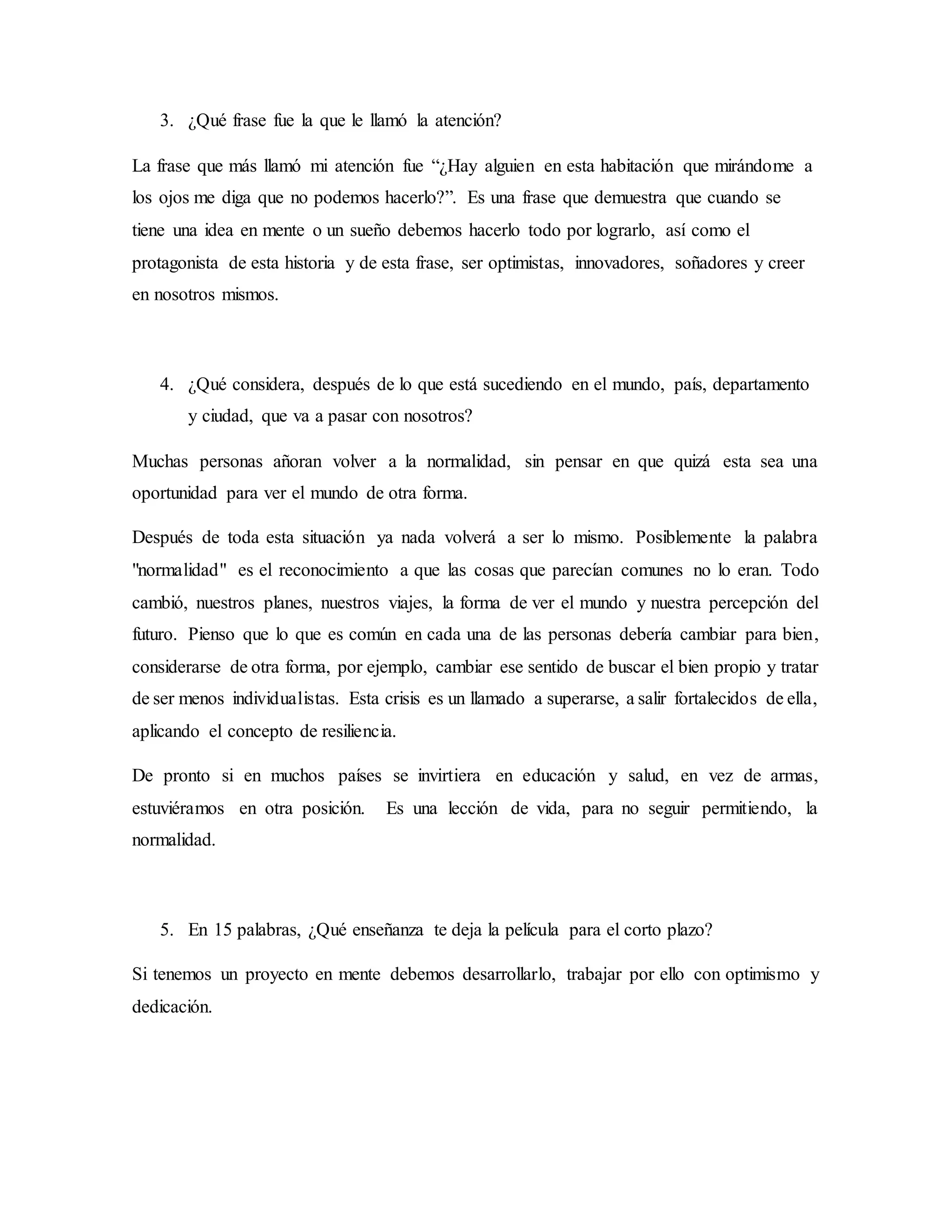 Preguntas sobre pelicula tucker | PDF