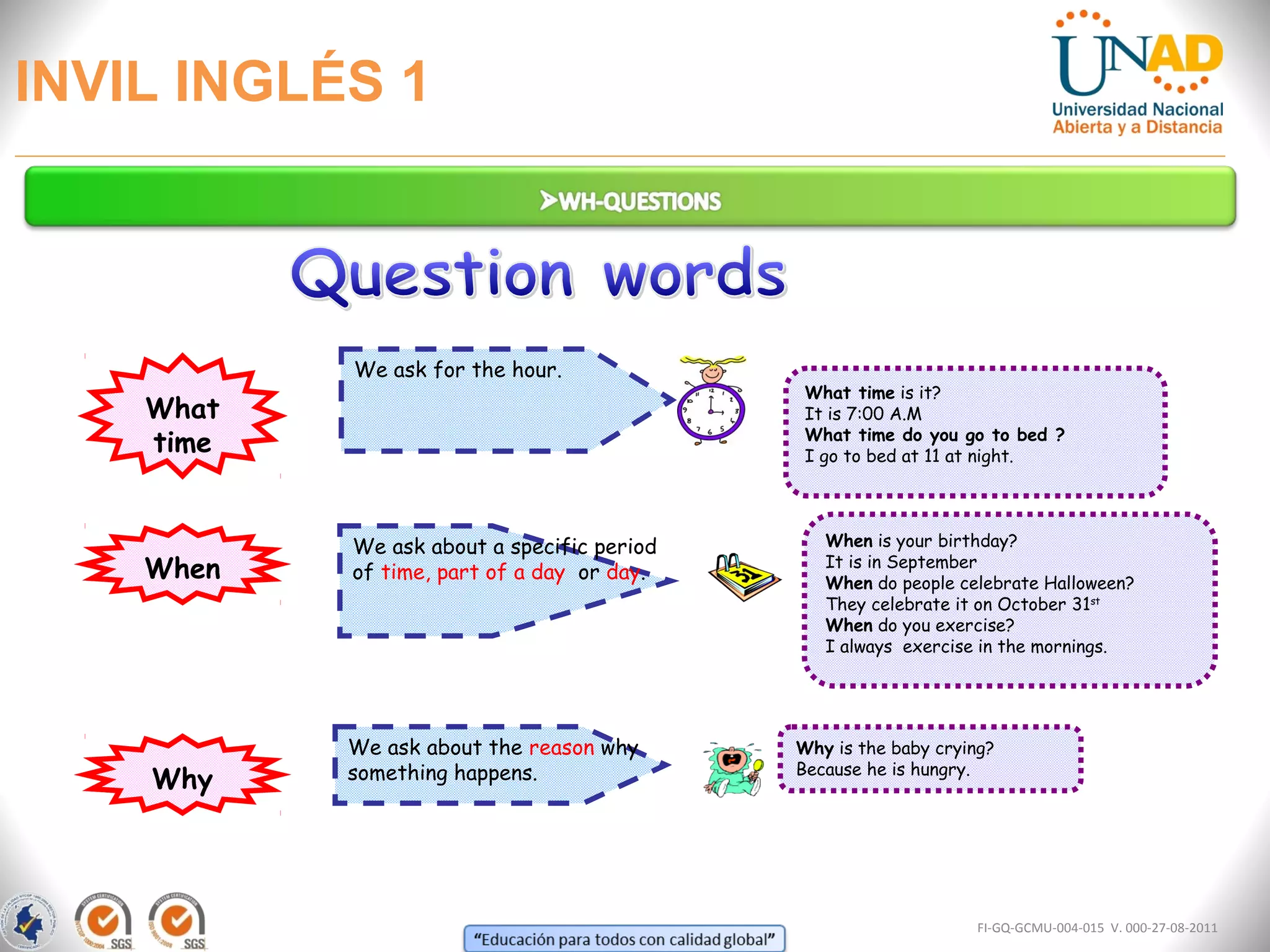 Preguntas speaking nivel 1 | PPT