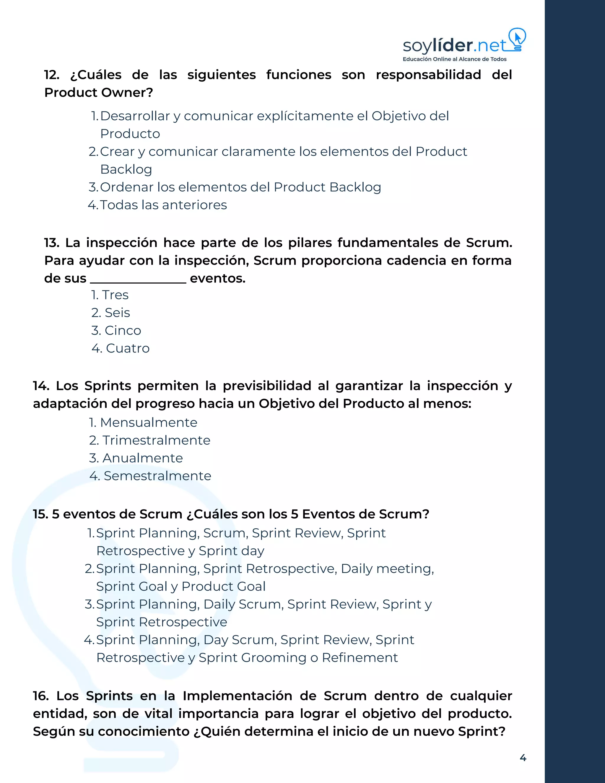 Preguntas tipo examen Scrum Foundation Professional Certificate_SFPC ...