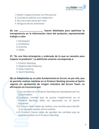 Preguntas tipo examen Scrum Foundation Professional Certificate_SFPC ...