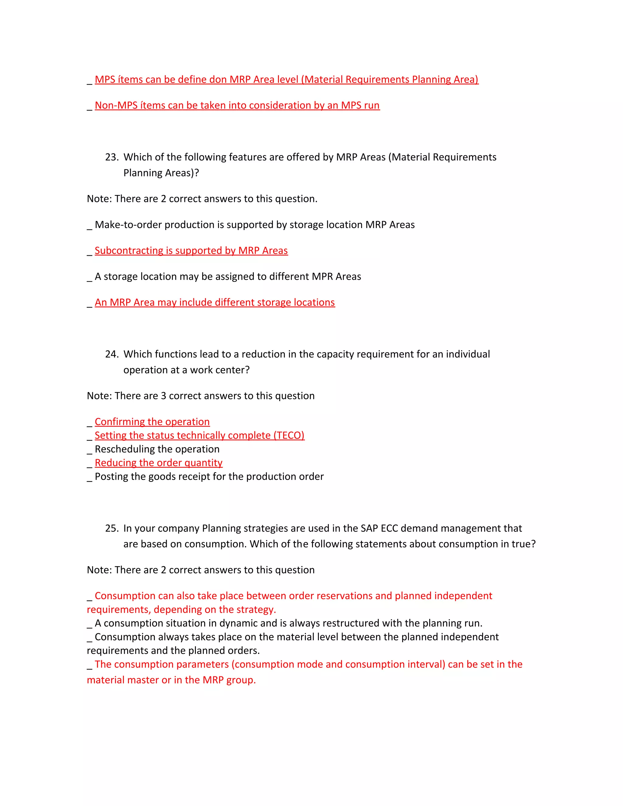 Preguntas y respuestas examen de SAP PP | DOC