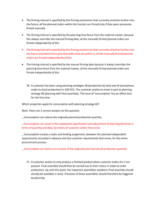 Preguntas y respuestas examen de SAP PP | DOC