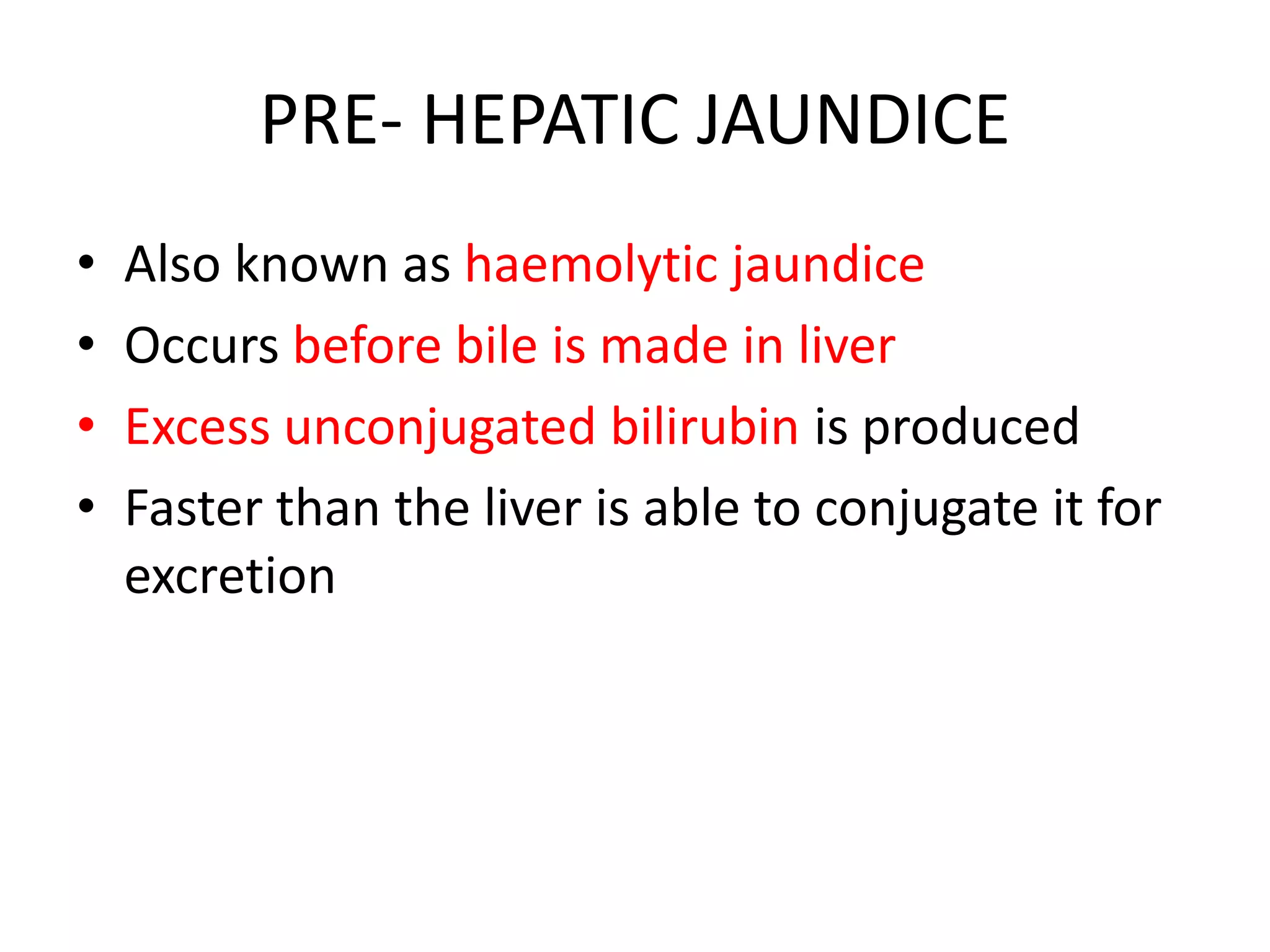 Pre hepatic jaundice | PPTX