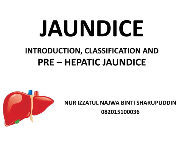Pre hepatic jaundice | PPTX