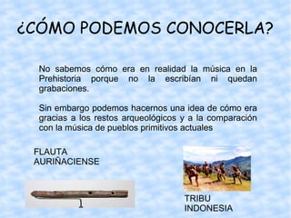 La Música en la Prehistoria | PPT