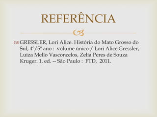 Resumo Pré História de MS | PPTX