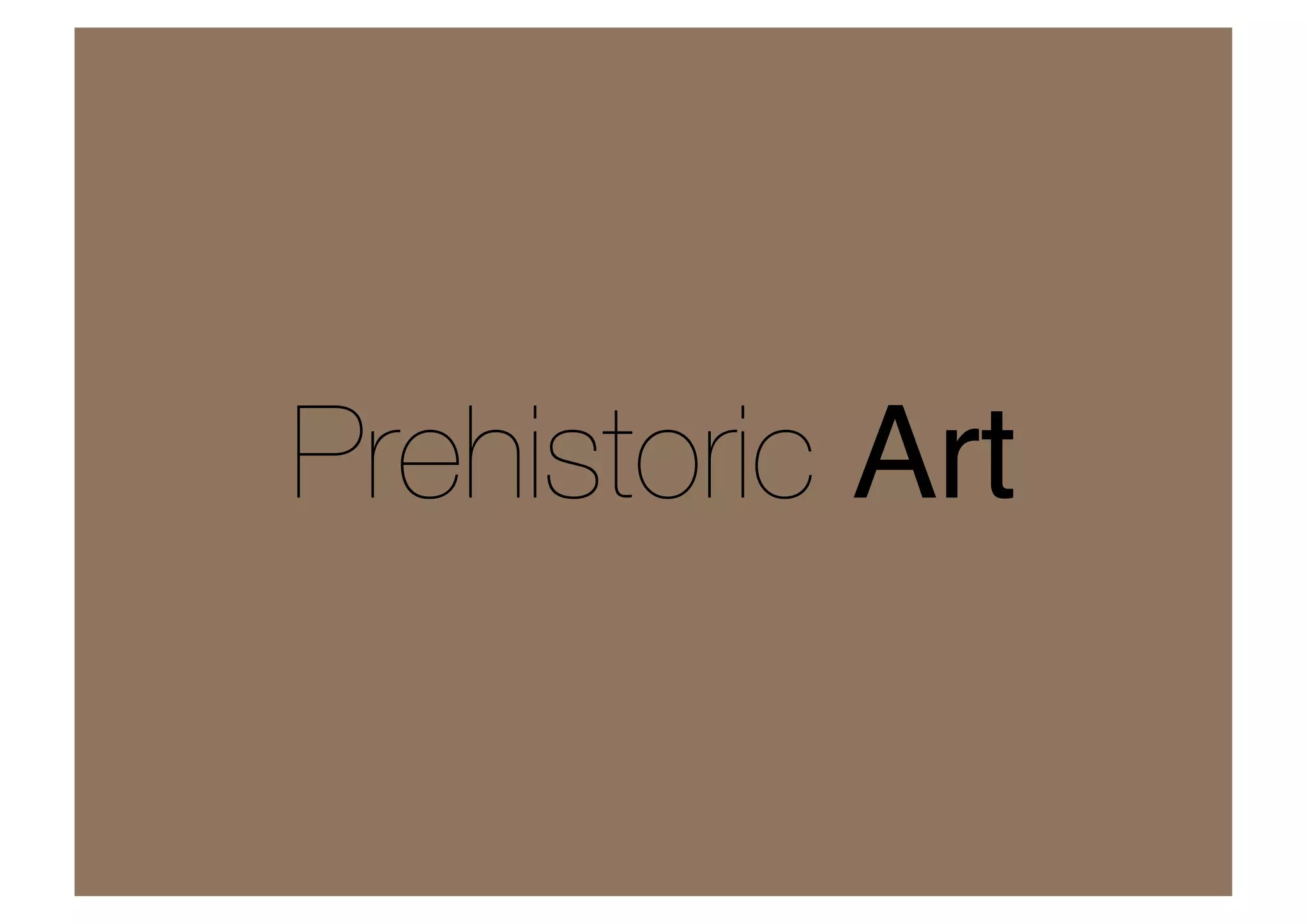 Prehistoric Art | PDF