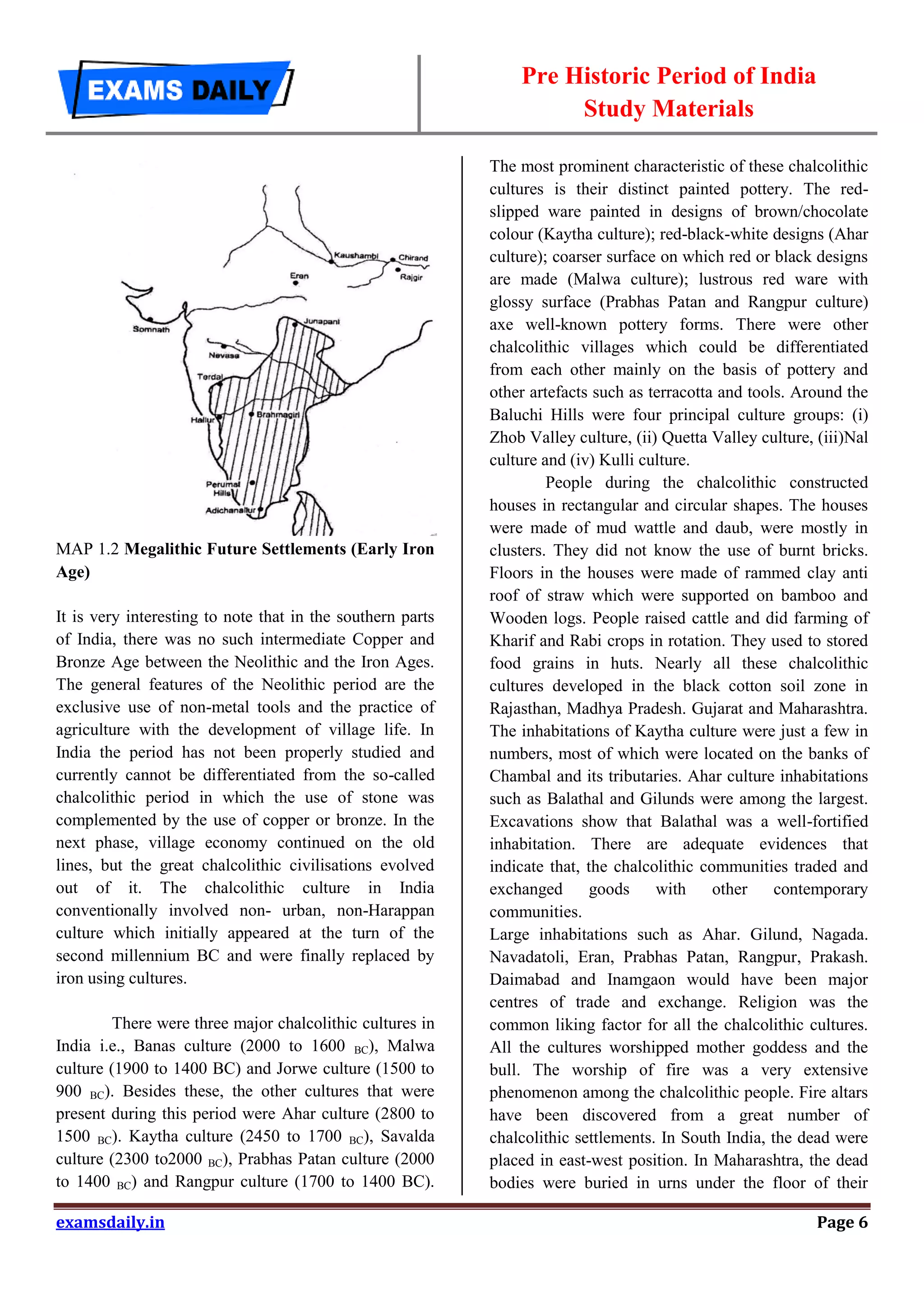 Prehistoric period-of-india | PDF