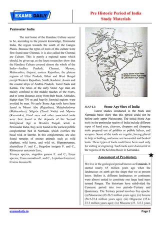 Prehistoric period-of-india | PDF