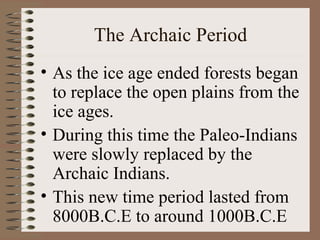 Palio and Archaic Period | PPT