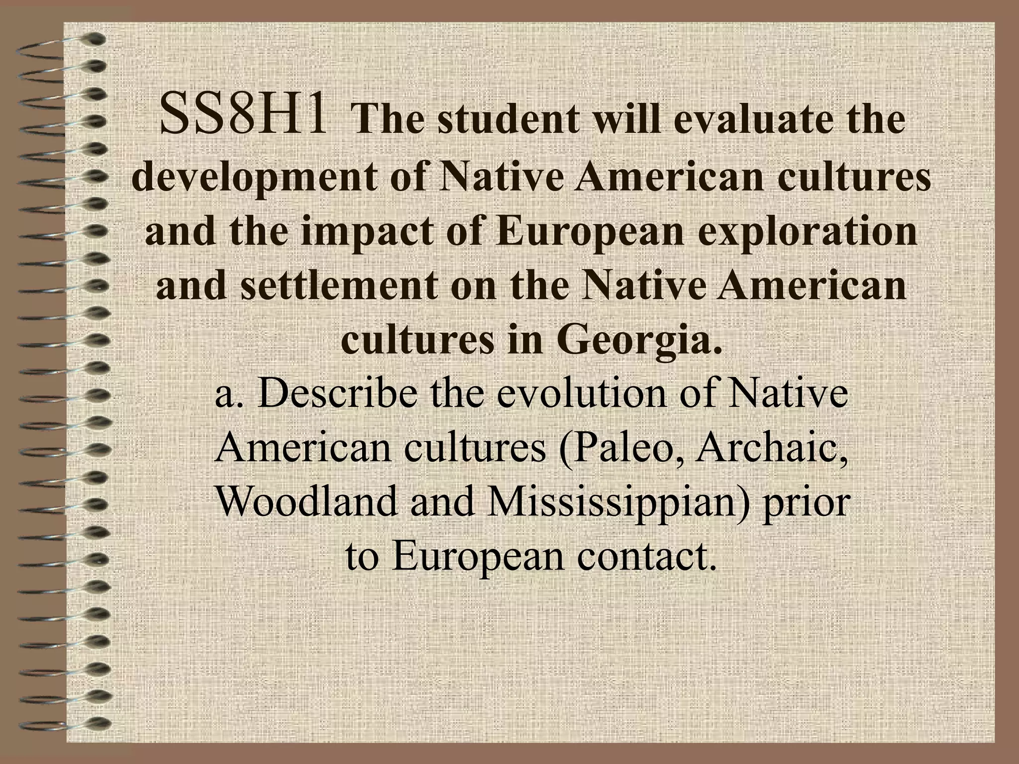 Palio and Archaic Indians Power Point | PPT