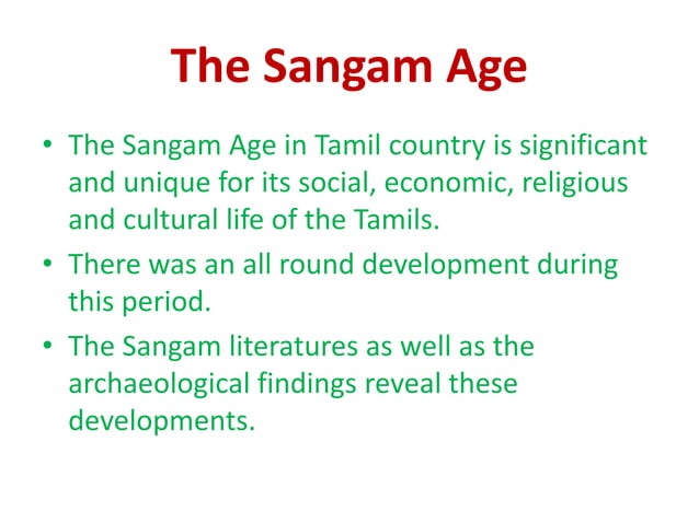 Pre Historic and Historic Period (Sangam Age).ppt | Hinduism | Religion ...