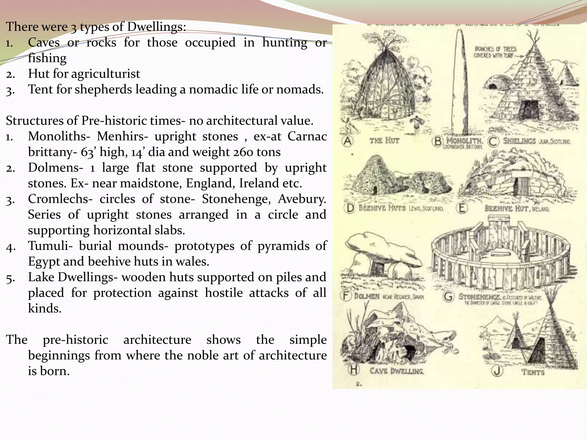 Prehistoric architecture | PPTX