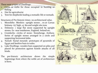 Prehistoric architecture | PPTX