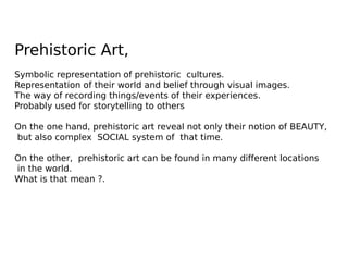 Prehistoric art | PDF