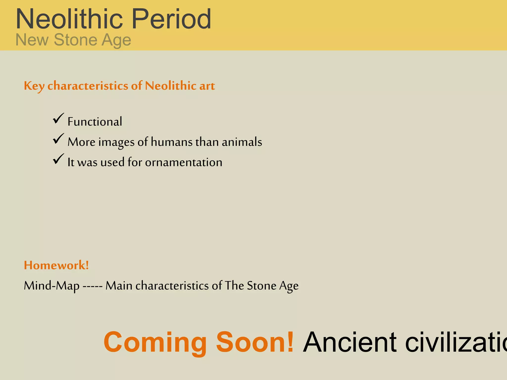 Prehistoric art (The Stone Age Paleo/Meso/Neolithic period) | PPTX