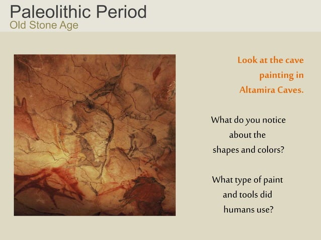 Prehistoric art (The Stone Age Paleo/Meso/Neolithic period) | PPTX