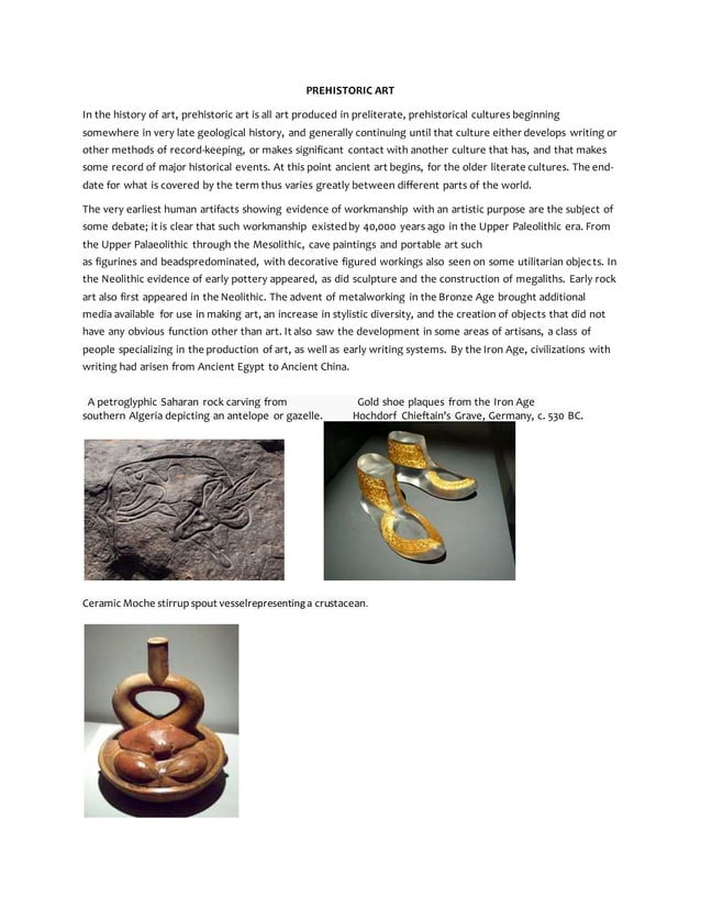 Prehistoric art | PDF