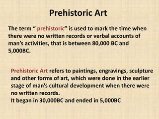 Prehistoric art | PPTX