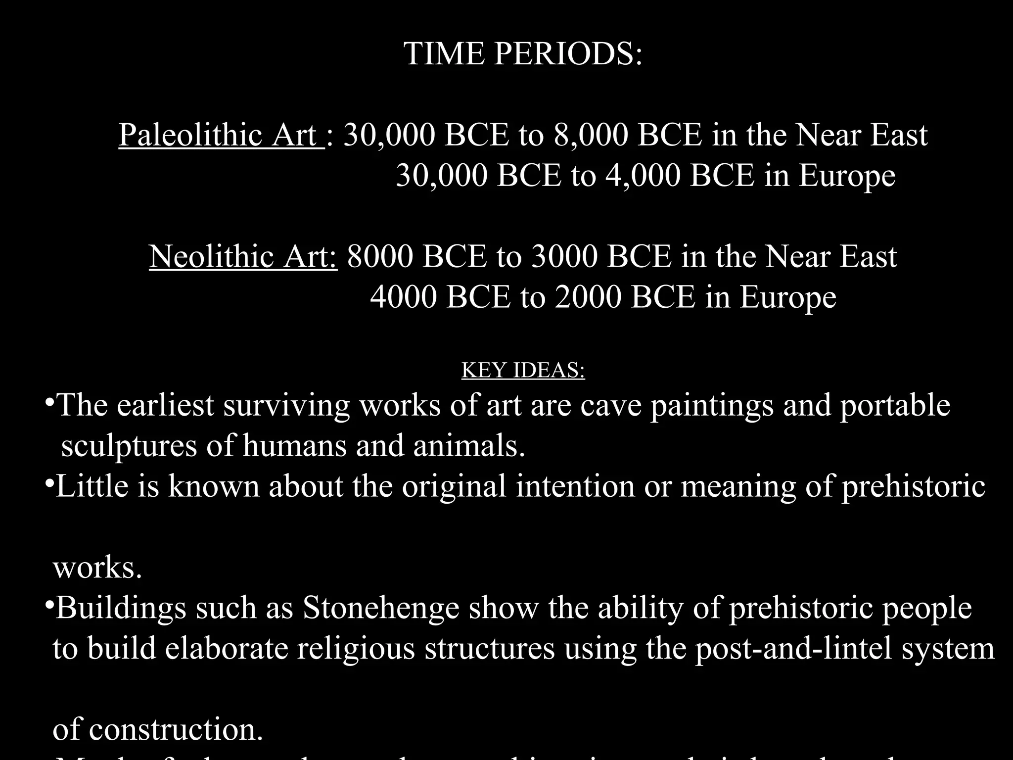 Prehistoric Art: Chapter 1 PowerPoint | PPT