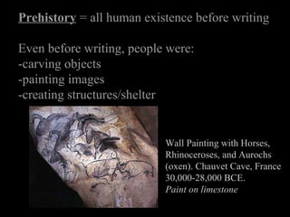Prehistoric Art: Chapter 1 PowerPoint | PPT | Geology | Science
