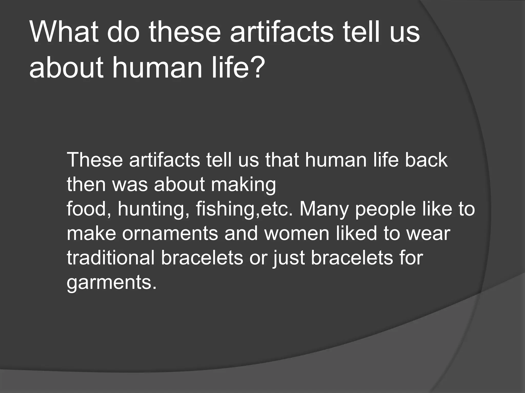 Prehistoric artifacts | PPT