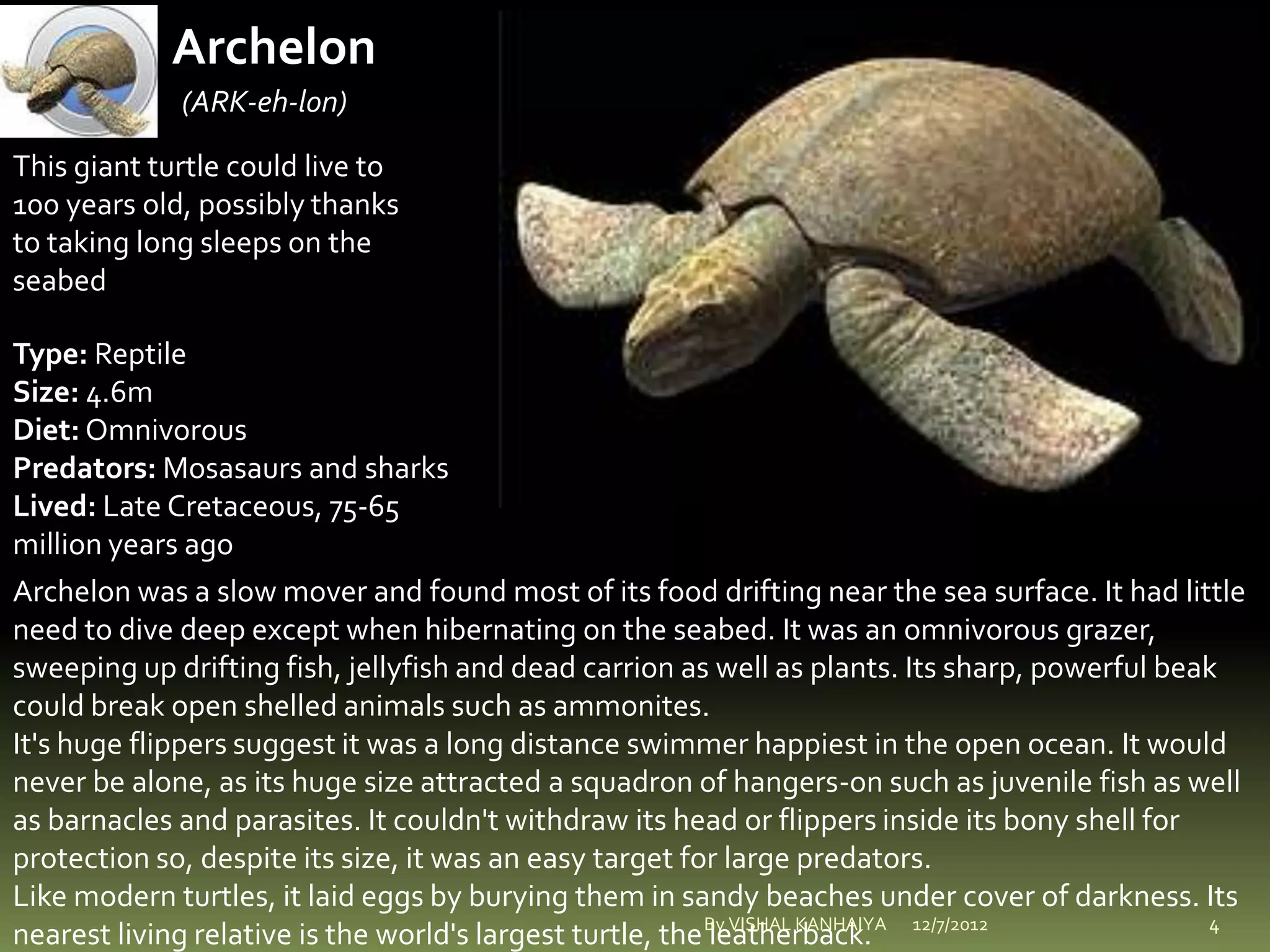 Prehistoric creatures by VK9 | PPTX