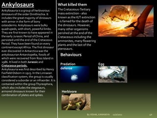 Prehistoric creatures by VK9 | PPTX