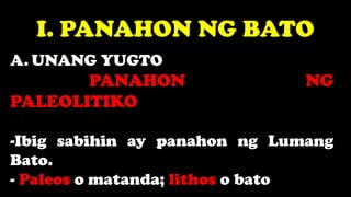 PREHISTORIKONG TAO(paleo, meso,neo, metal) PPT.pptx