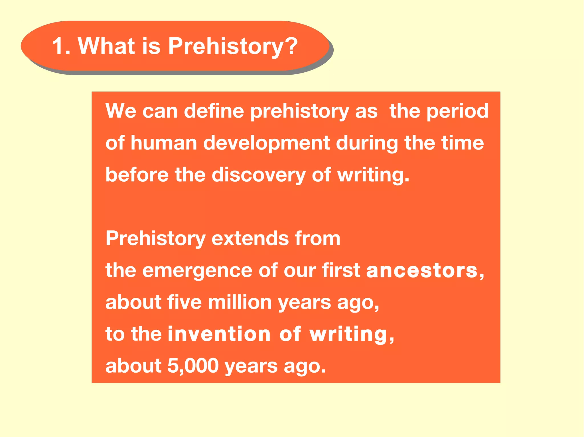 Prehistory | ODP