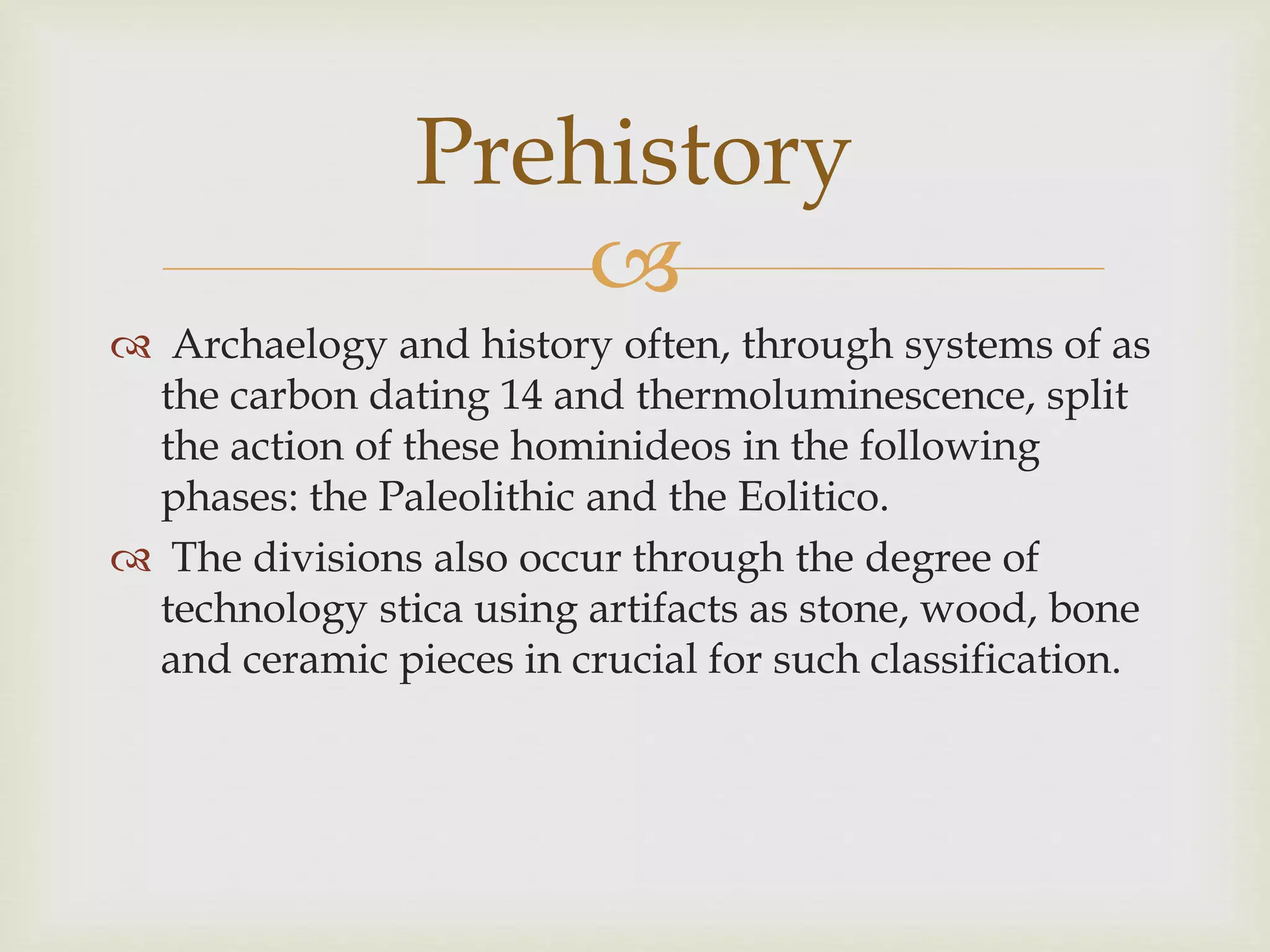 Prehistory | PPTX