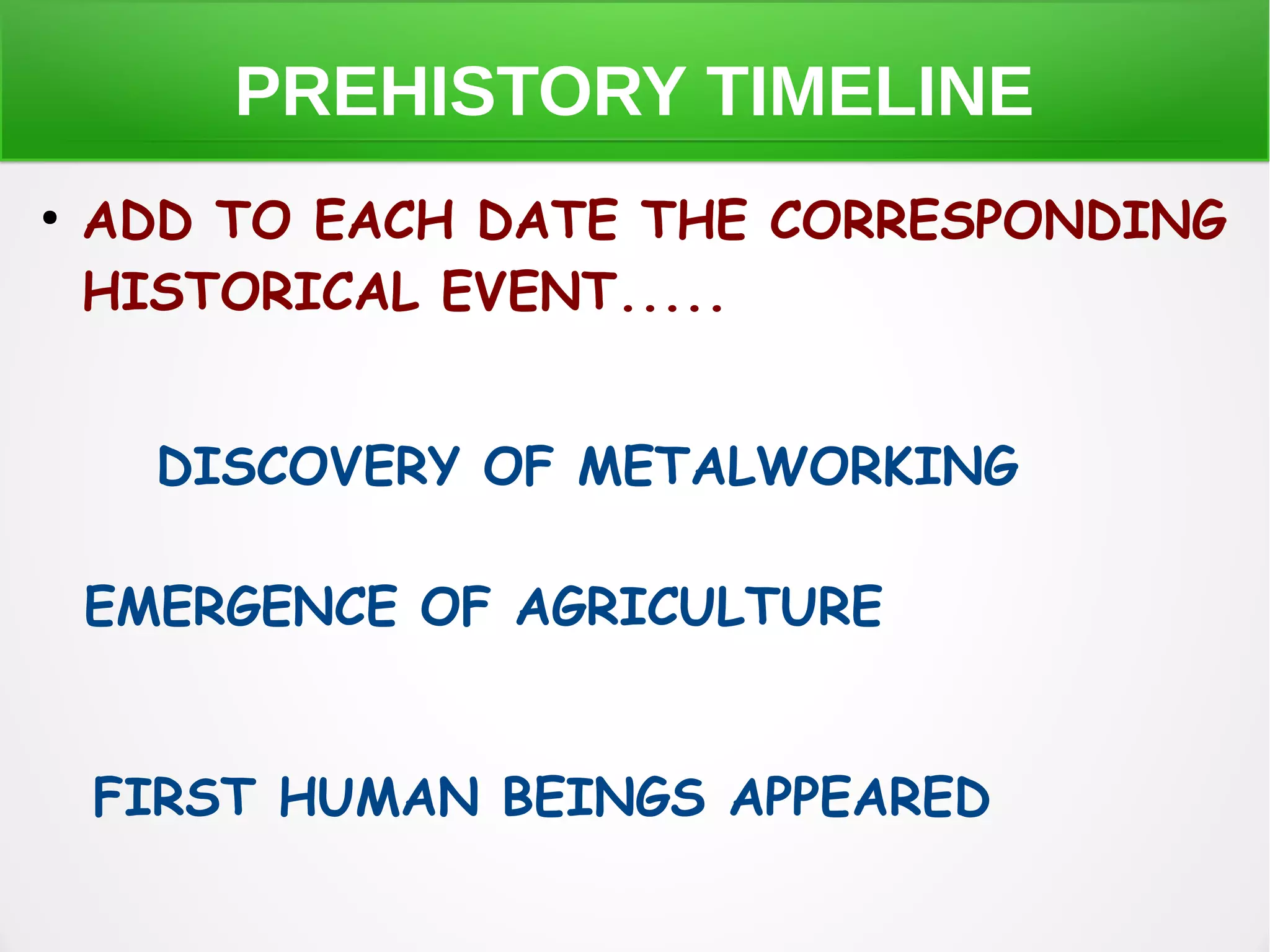 Prehistory | ODP