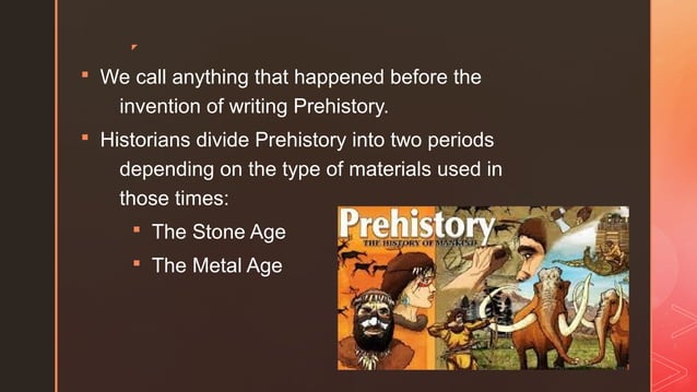 Prehistory | PPT