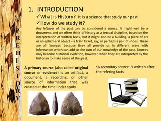 Prehistory introduction | PPTX