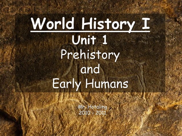 Prehistory and early humans | PDF