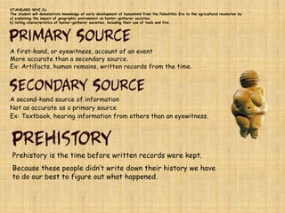 Prehistory and early humans | PDF