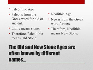 Prehistory and early humans powerpoint | PPT