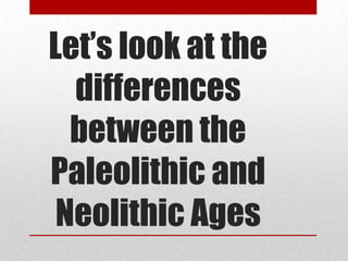 Prehistory and early humans powerpoint | PPT