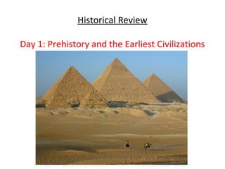 Prehistory and the Earliest Civilizations | PPT | Agriculture | Industries