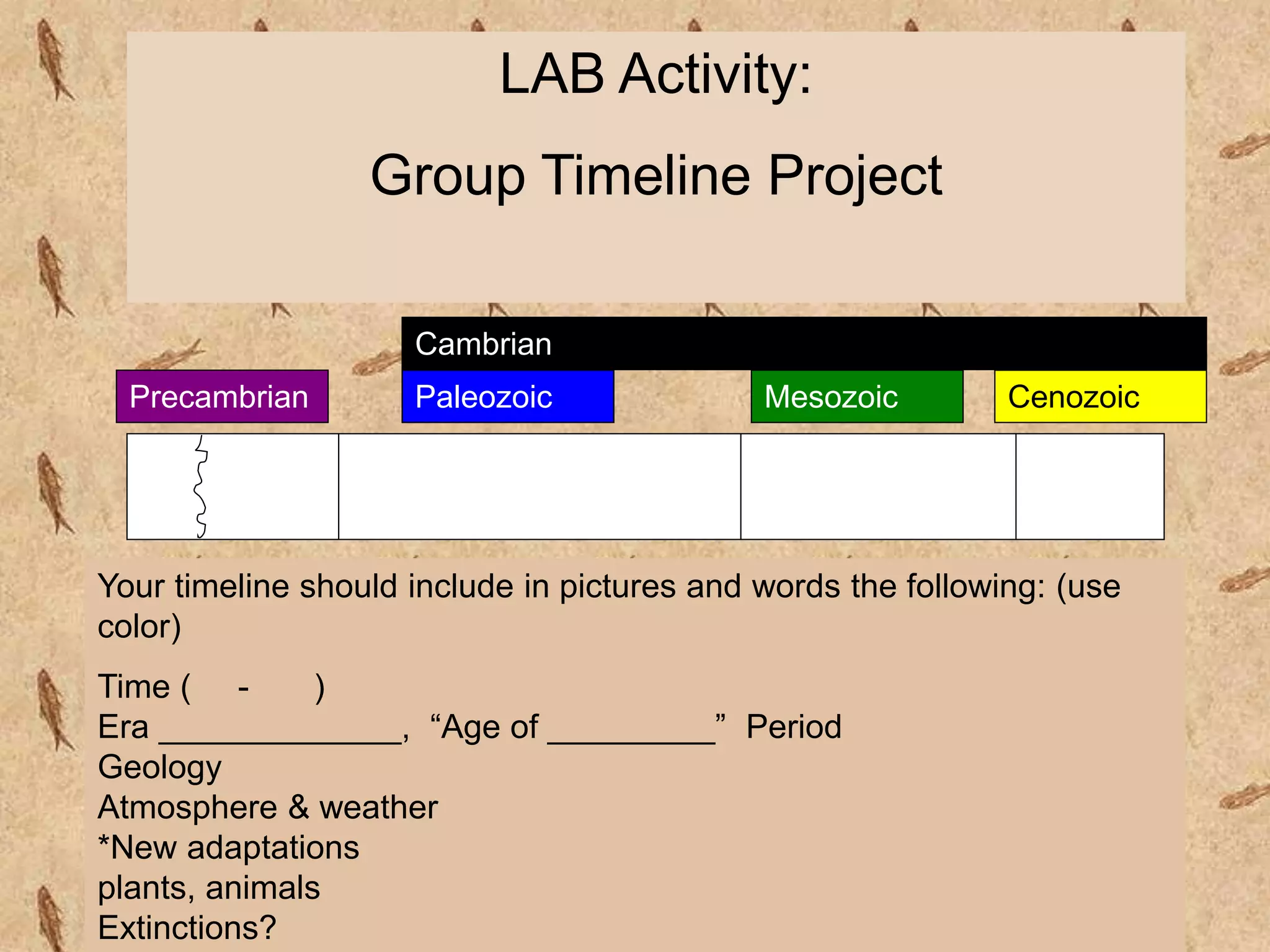 Prehistory 1: Geologic Timeline- Notes on the geologic & life history ...