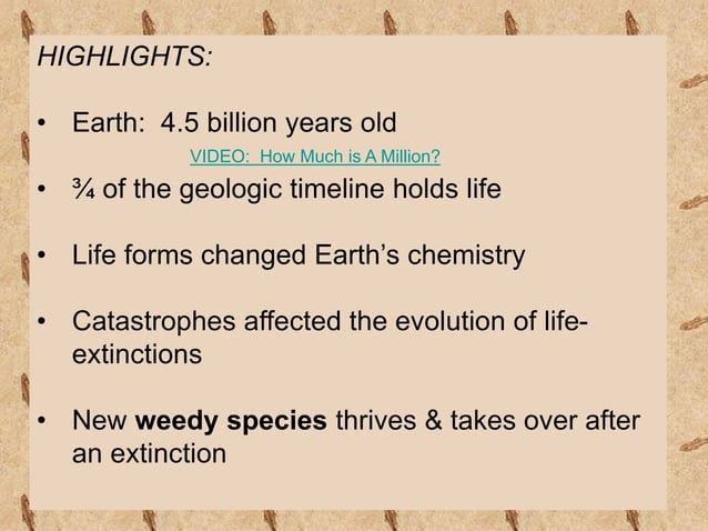 Prehistory 1: Geologic Timeline- Notes on the geologic & life history ...