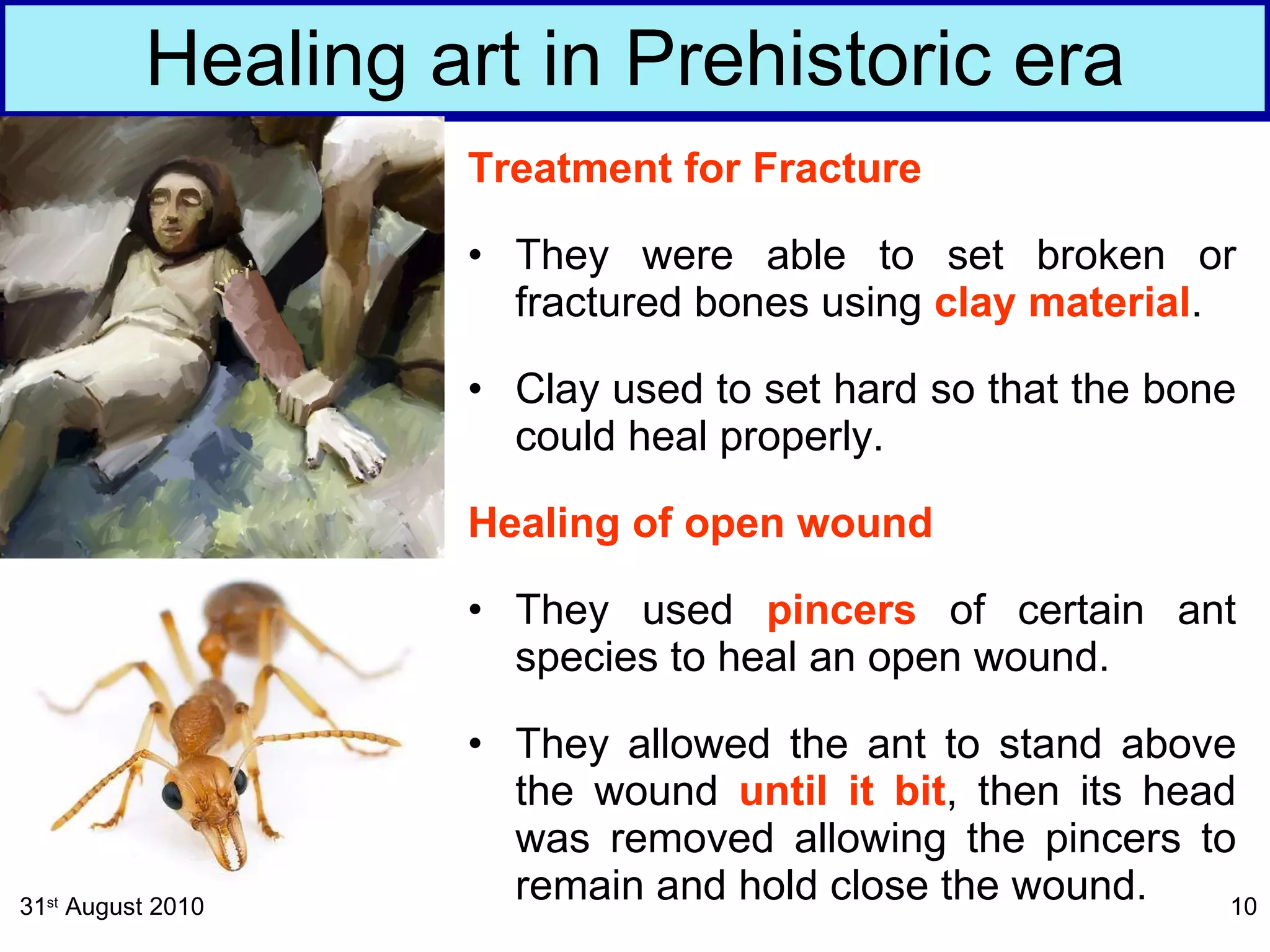 History of Medicine (Prehistoric_egyptian_greek) | PPT