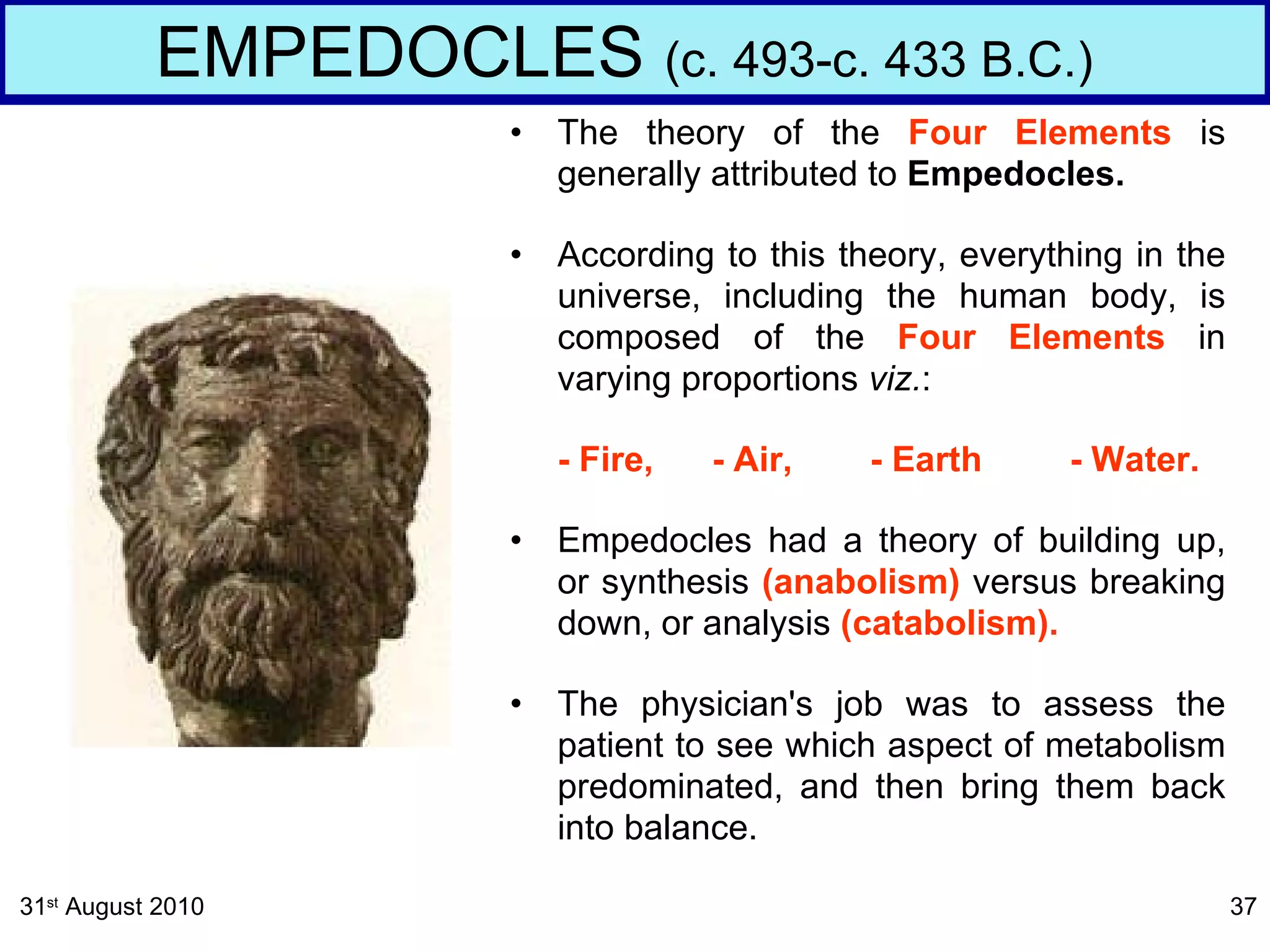 History of Medicine (Prehistoric_egyptian_greek) | PPT