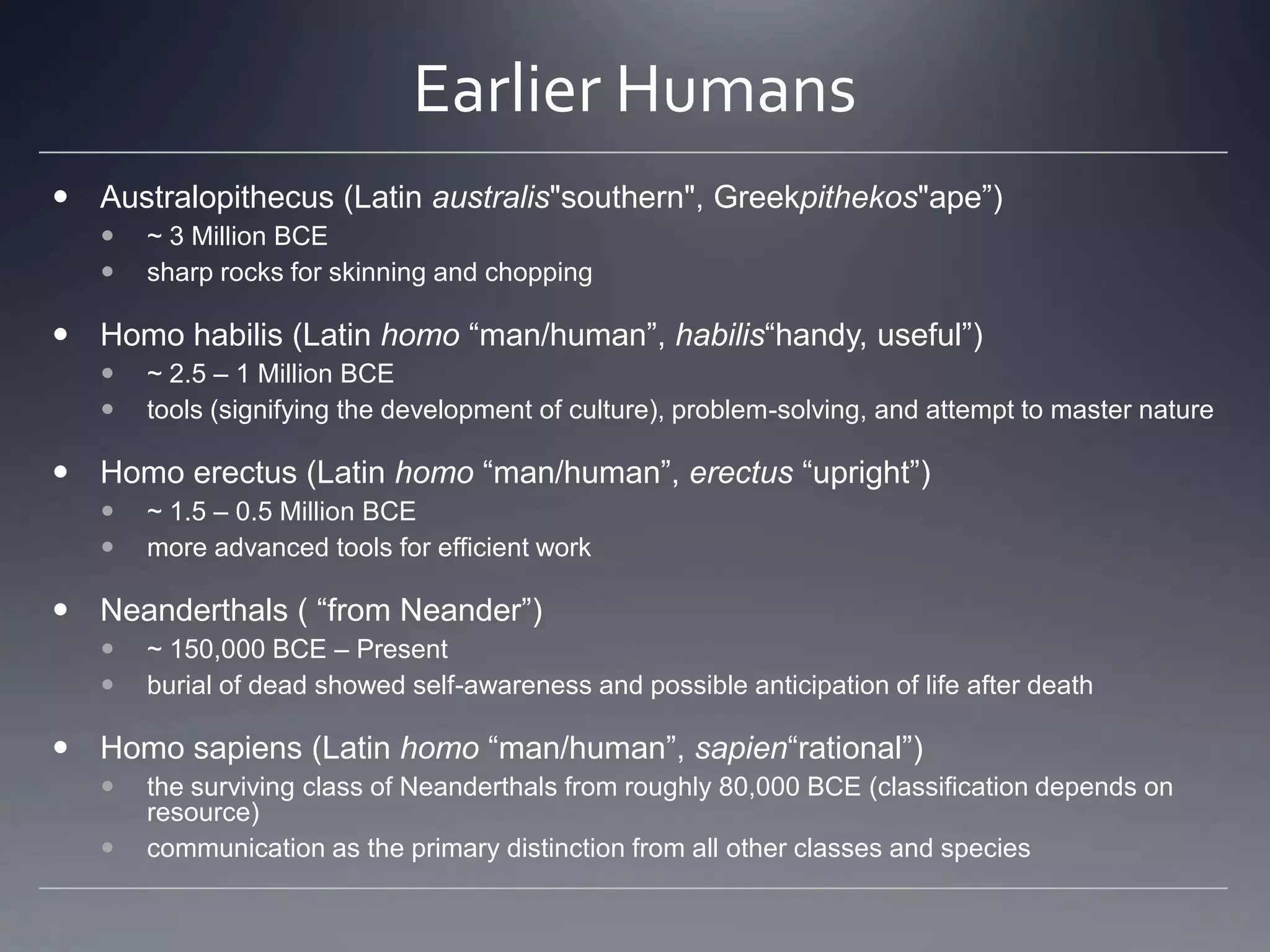 Prehistory, History, and Beginnings | PPTX
