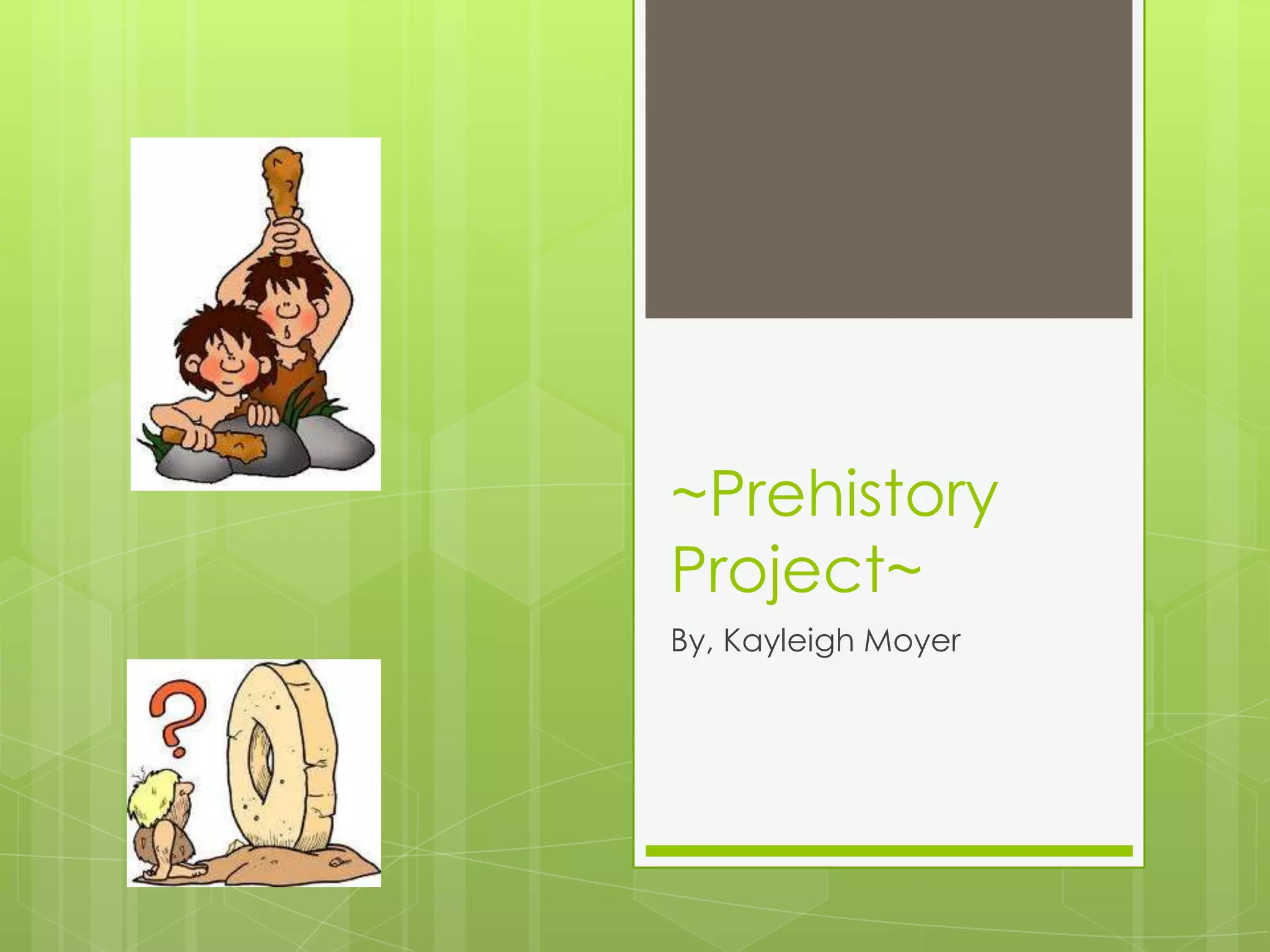 Prehistory Project | PPTX