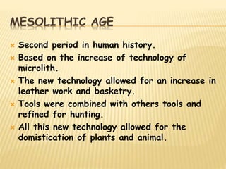 Mesolithic Age | PPTX