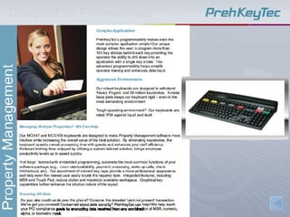 PrehKeyTec Application Specific Keyboards | PPT