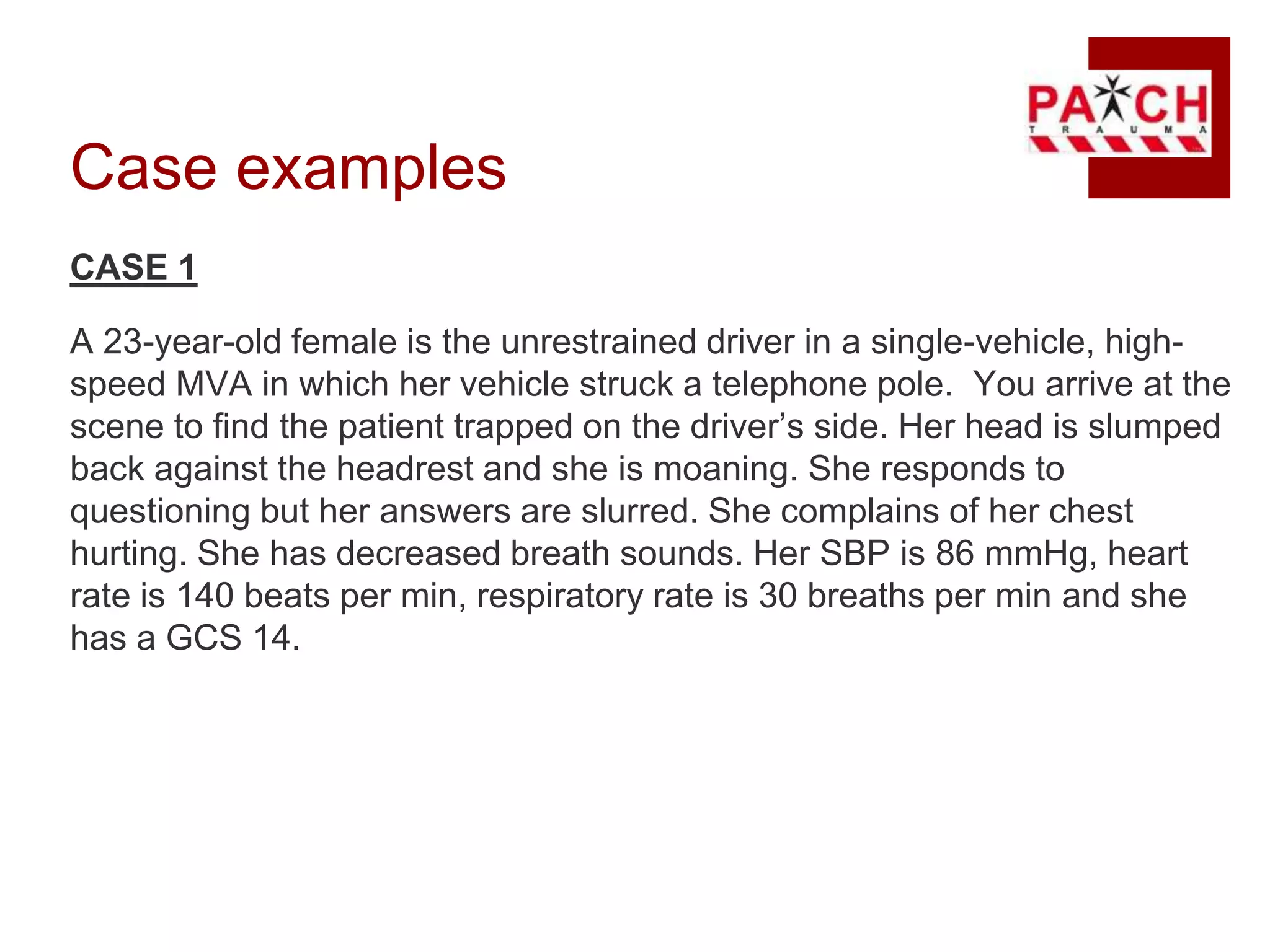 Pre hospital scenarios | PPTX