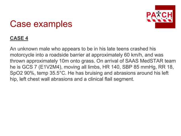 Pre hospital scenarios | PPTX | Injuries | Diseases and Conditions